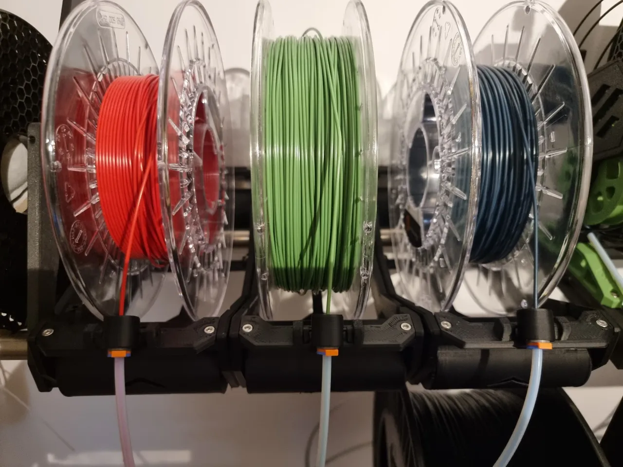 Swiveled ECAS or M10 Entry for Auto-Rewind Spool Holder for RepRack by ...