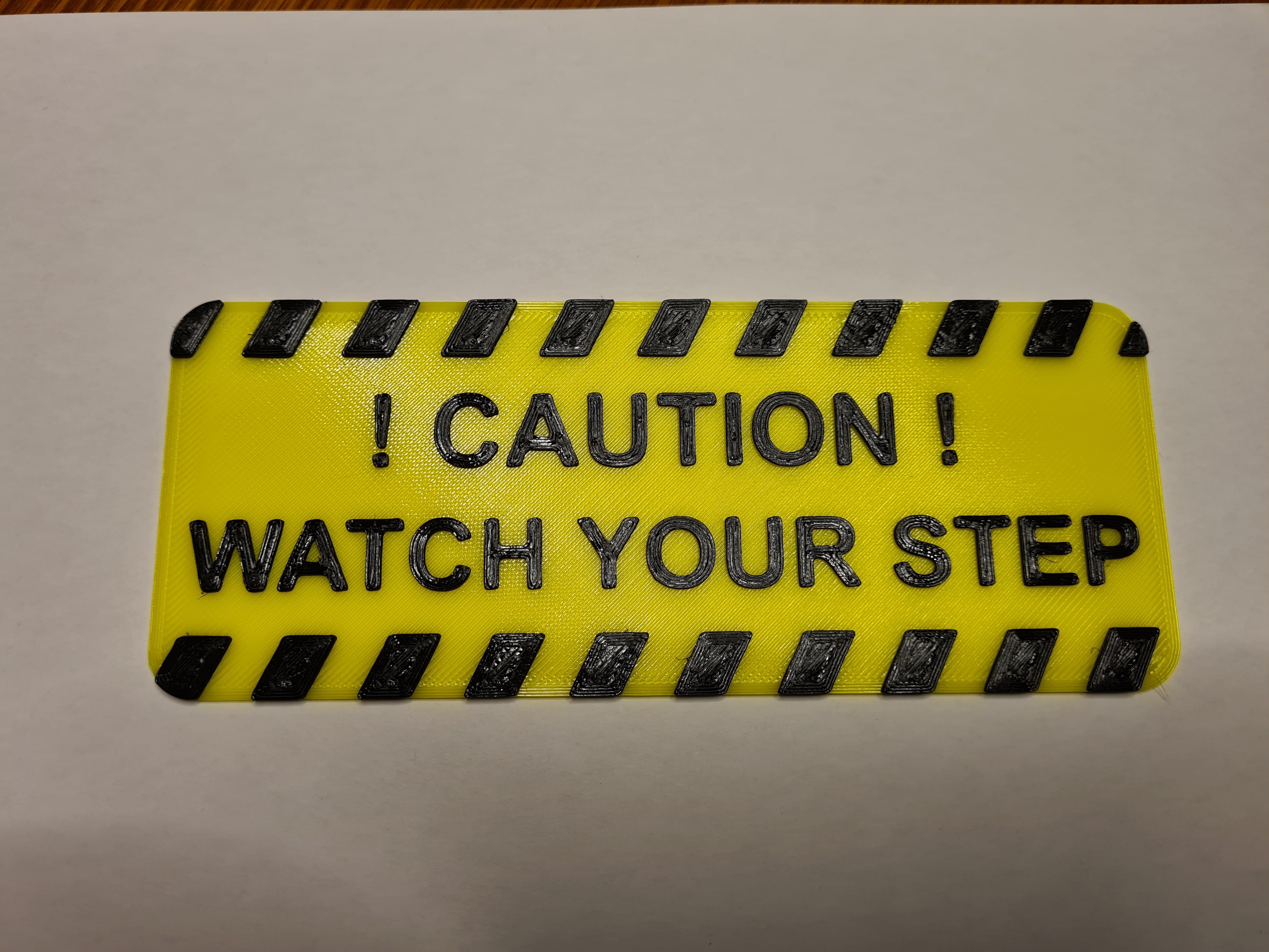 Watch Your Step Sign by Flotschi | Download free STL model | Printables.com