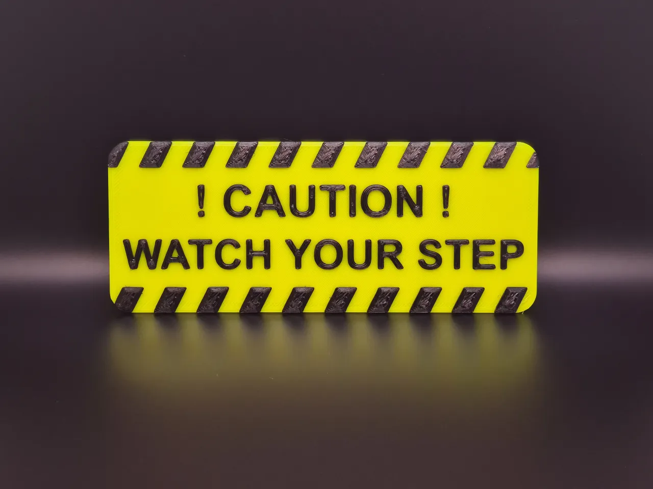 Watch Your Step Sign by Flotschi | Download free STL model | Printables.com