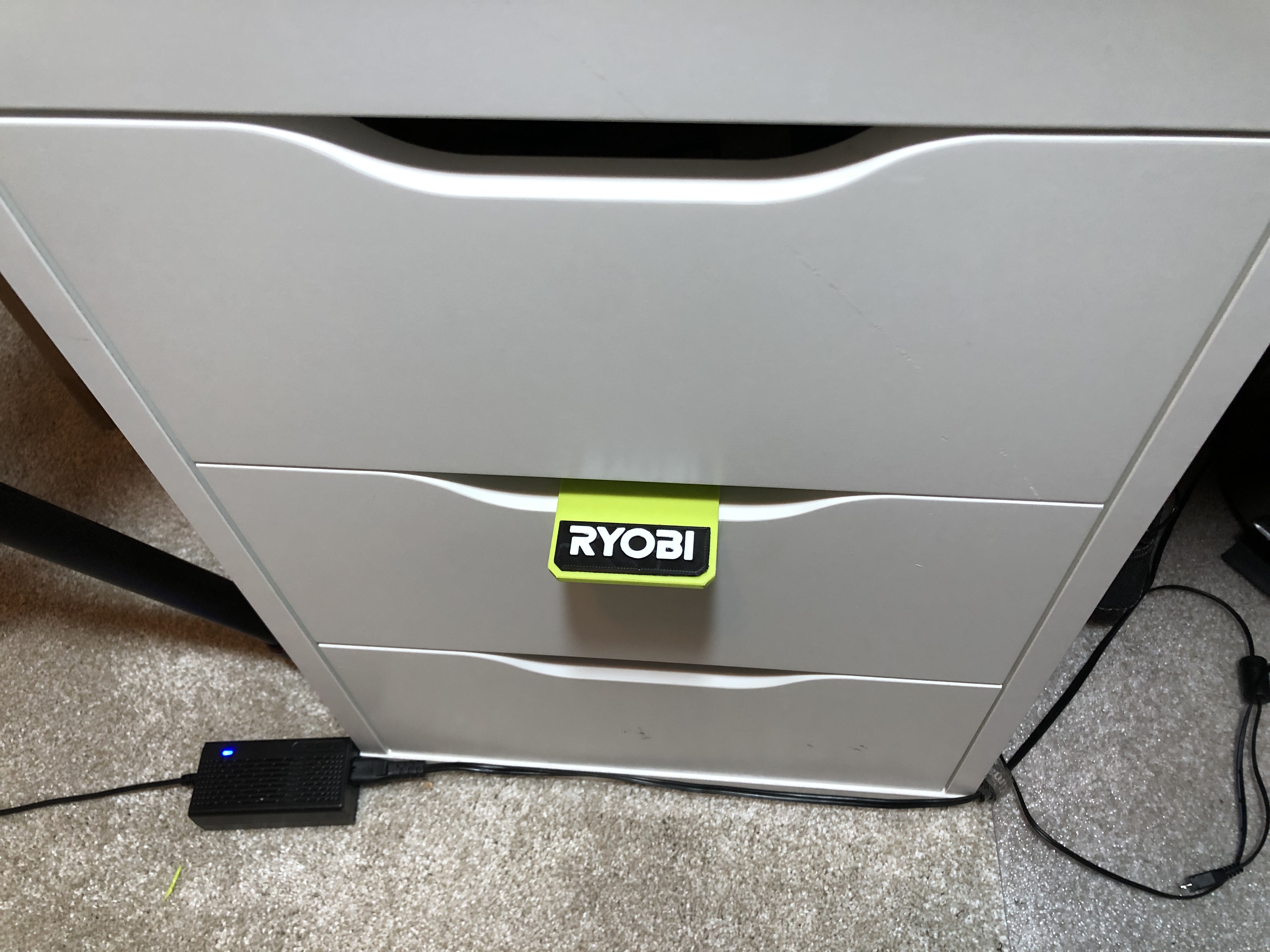 Ryobi Themed - Ikea "ALEX" Drawer Handle by 3D Print Stuff | Download ...