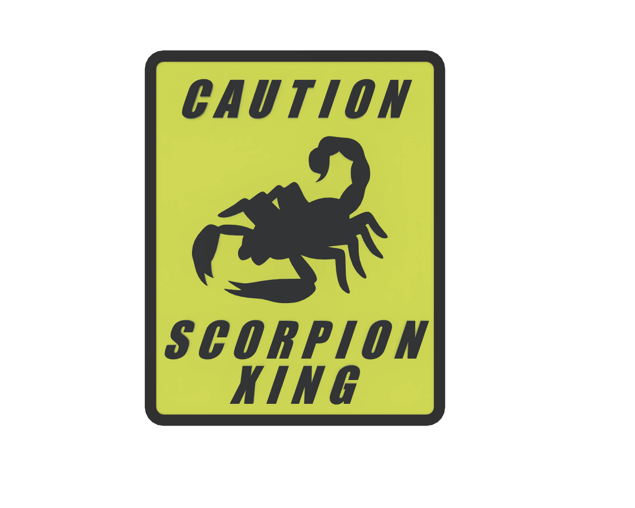Scorpion Xing Sign by Howler117 | Download free STL model | Printables.com
