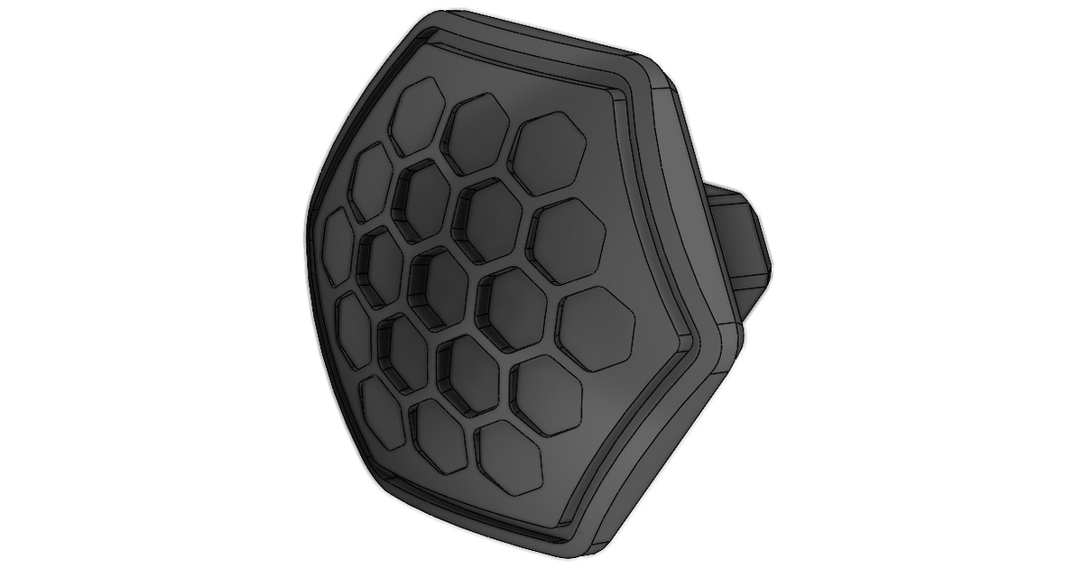Hex Fade Knob by Robagon3D | Download free STL model | Printables.com