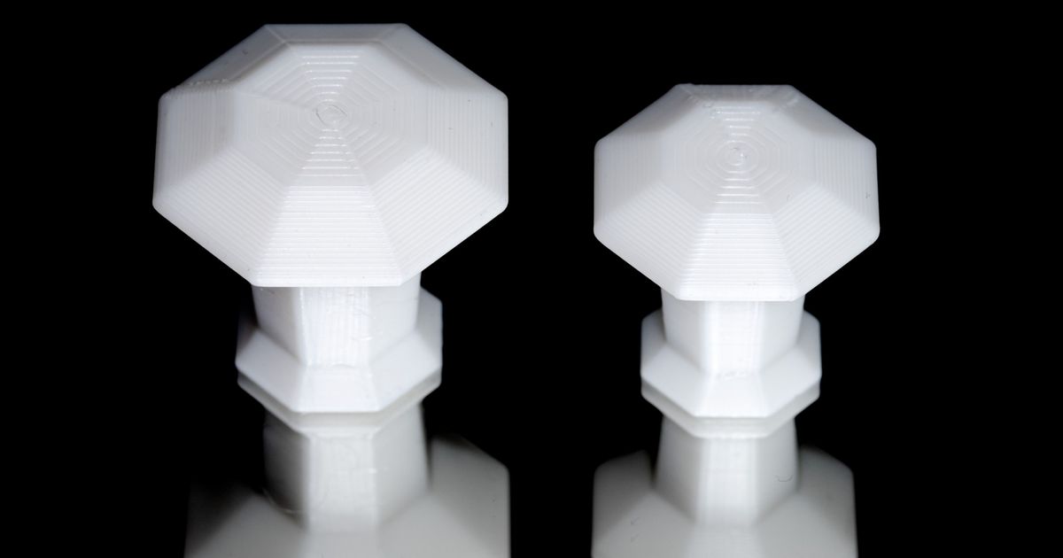 Octagon Drawer or Cabinet Pull Knobs SAE & Metric Threaded by Echo116 ...