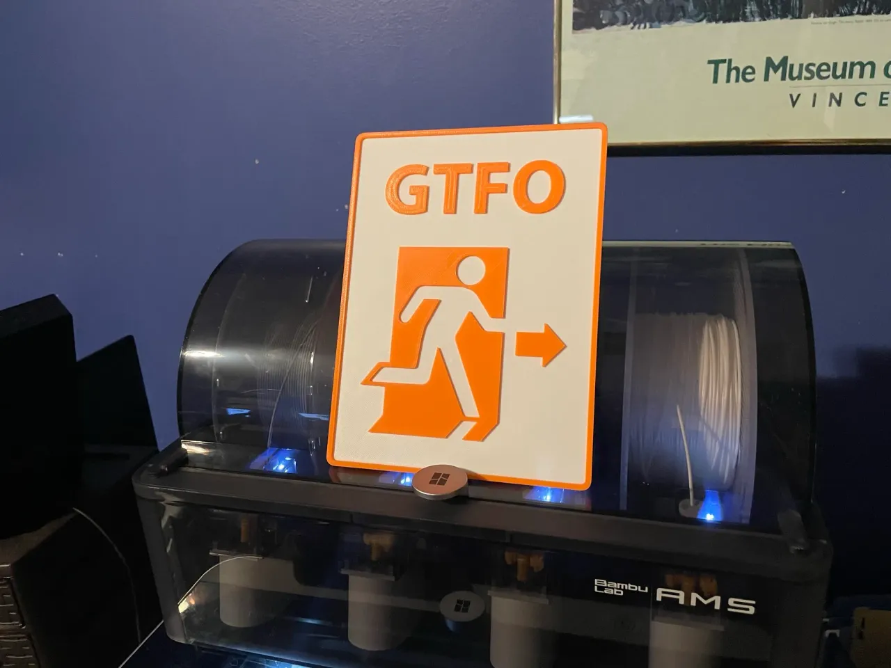 Please Leave Sign (GTFO) by markury | Download free STL model ...