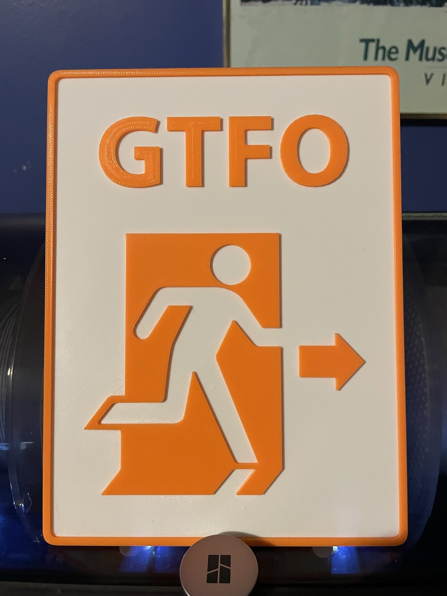 Please Leave Sign (GTFO) by markury | Download free STL model ...