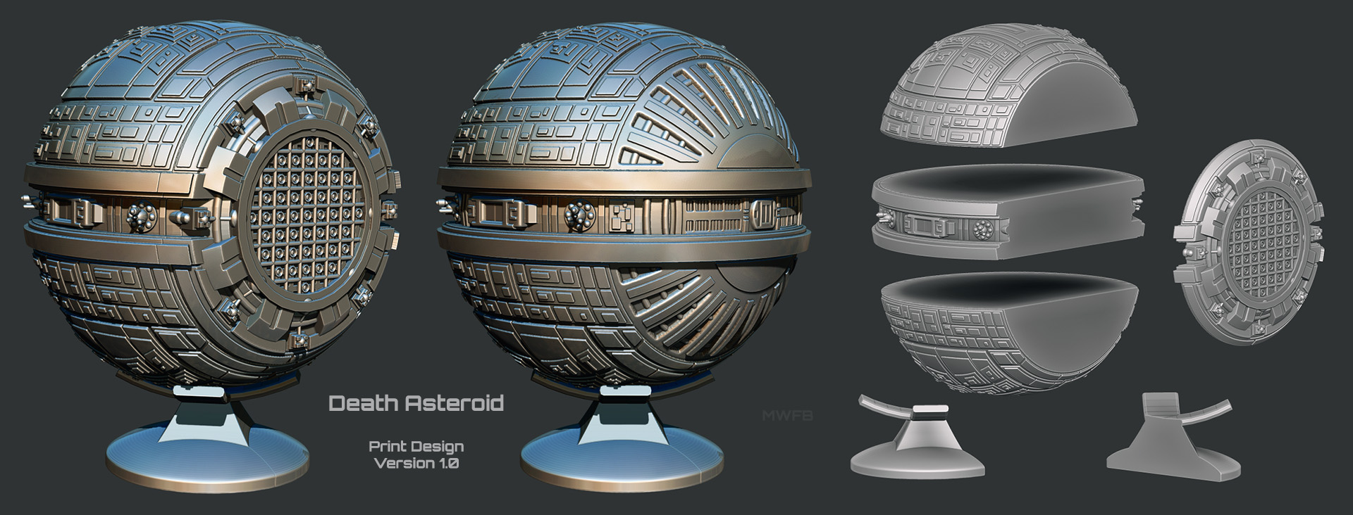 Bobiverse - Death Asteroid by MWFBaily | Download free STL model ...