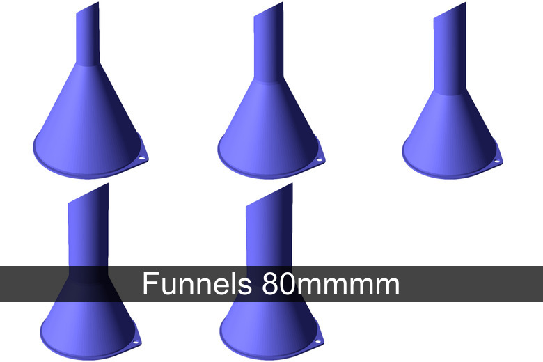 Funnels. Various sizes 25mm to 200mm by Max | Download free STL model ...