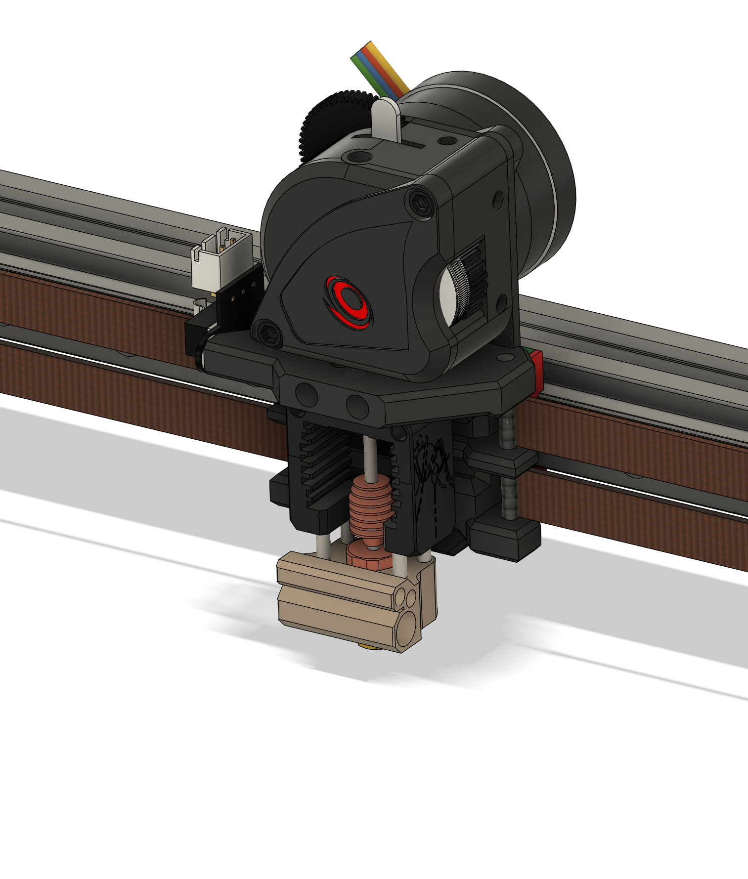 Frontmount Rail Vcore 3.1 by Daniel Wiehlpütz | Download free STL model ...