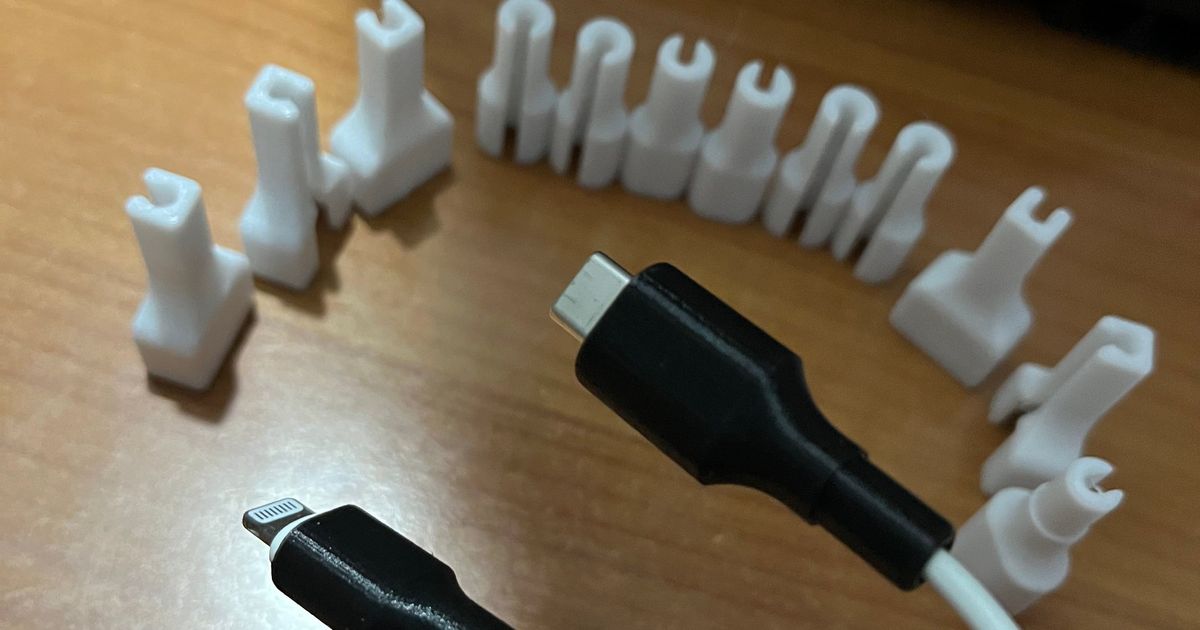 Apple cable protector by EA3D | Download free STL model | Printables.com