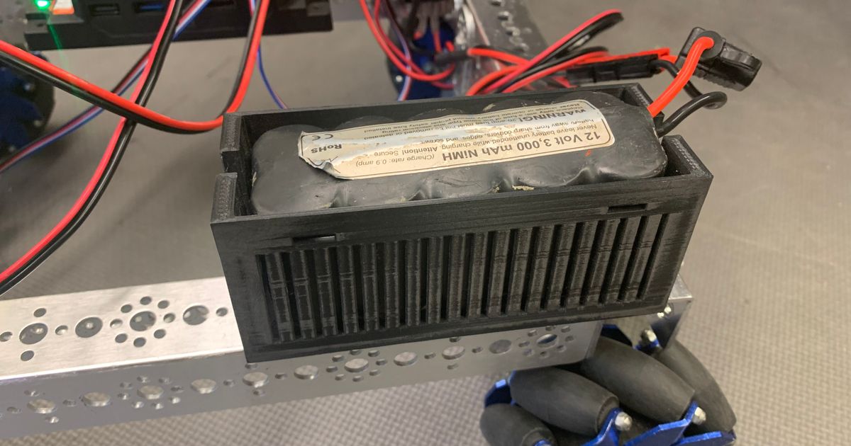 modular battery holder for robot, Tetrix mount (V1.3) FTC 22-23 by ...