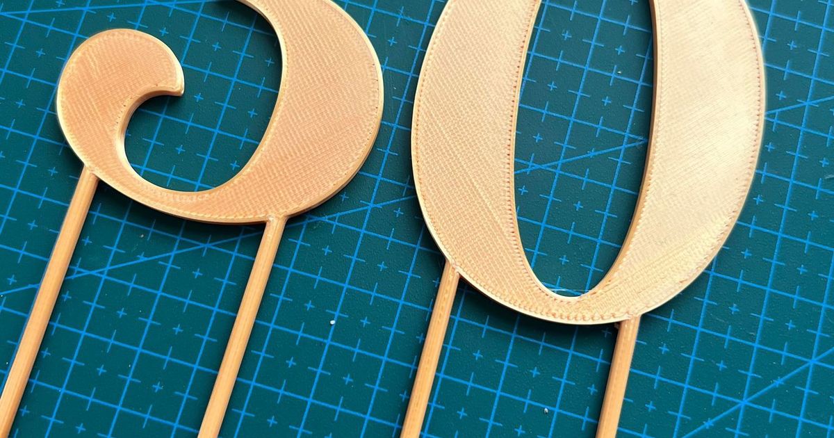 Happy 30th Birthday 30 Numbers by JIJI 3D | Download free STL model ...