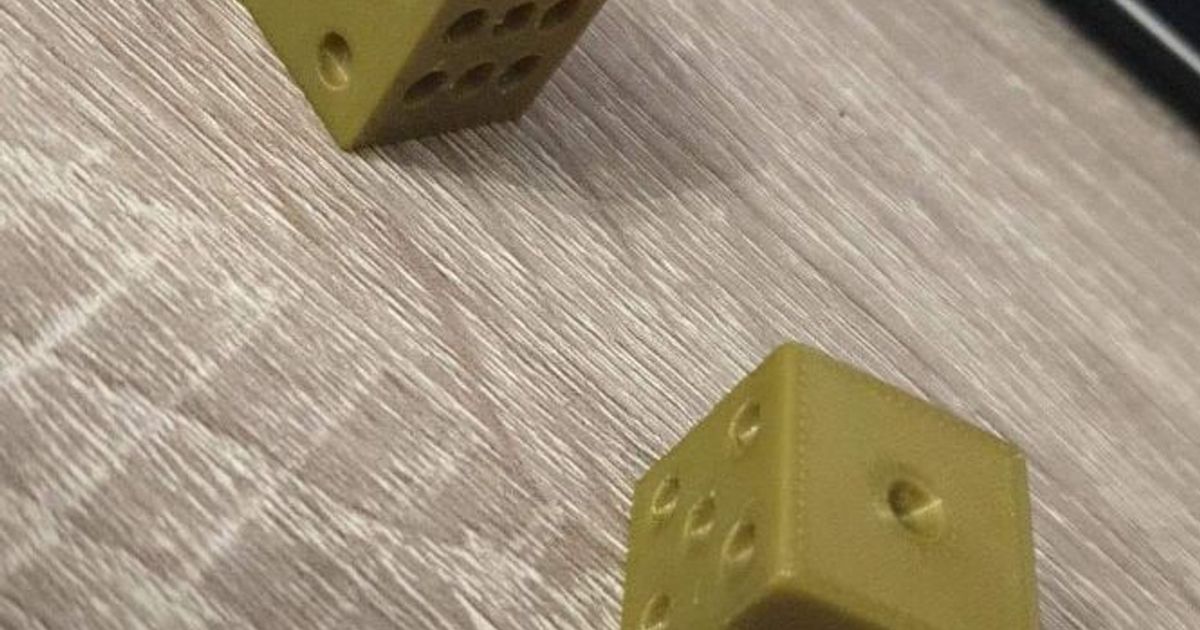 Ordinary 6 sided dice by Firecactus | Download free STL model ...