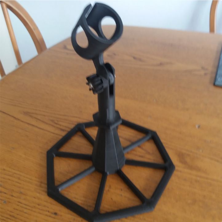 Microphone Desktop Stand by Sjb1604 | Download free STL model ...