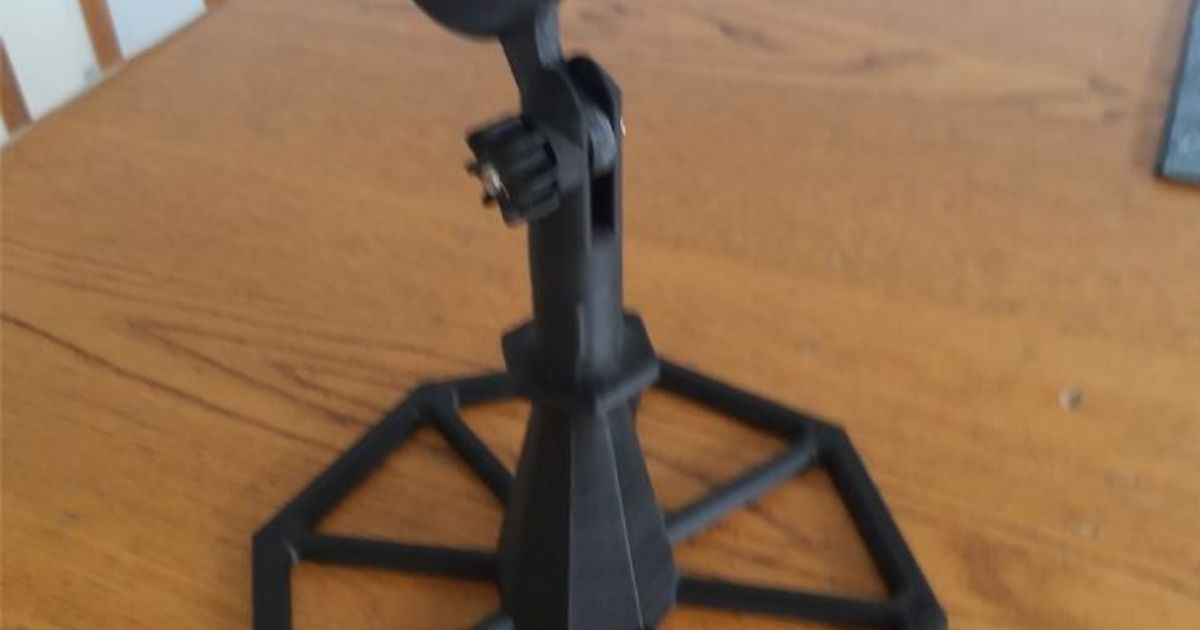 Microphone Desktop Stand by Sjb1604 | Download free STL model ...