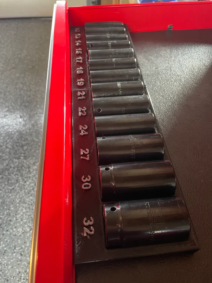 Harbor Freight Metric Deep Impact Socket Tray by Steve Siwinski ...