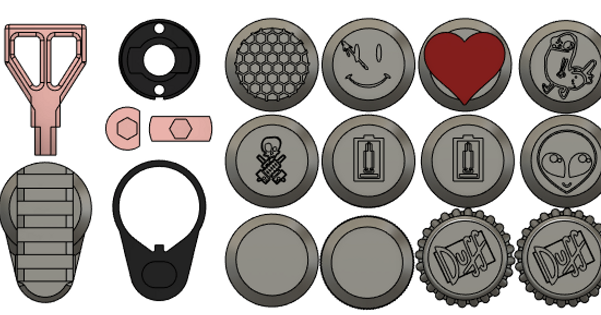 buffer tube plug for ar15 to ar22 airsoft by Leber Knurd | Download ...