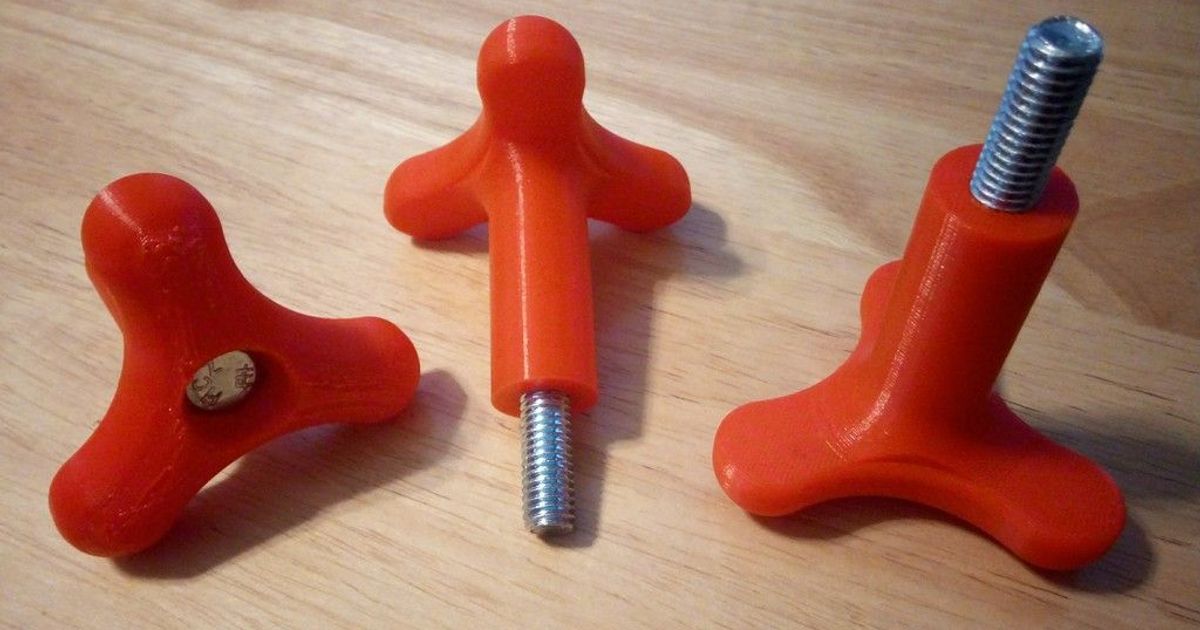 Celestron C8 Tripod Tool-less Bolts by forkineye | Download free STL ...