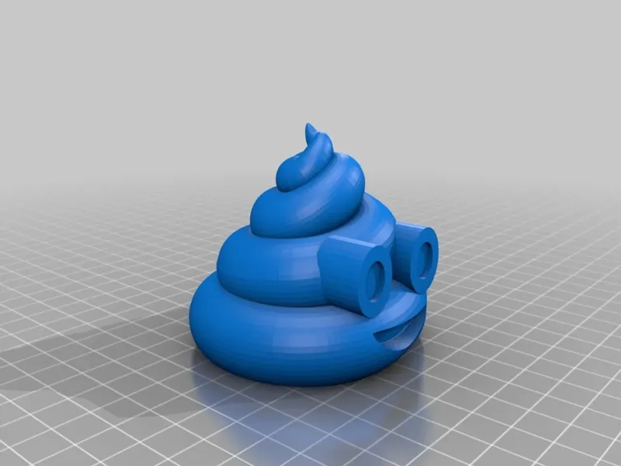 Poop Emoji - Solid Center by forkineye | Download free STL model ...
