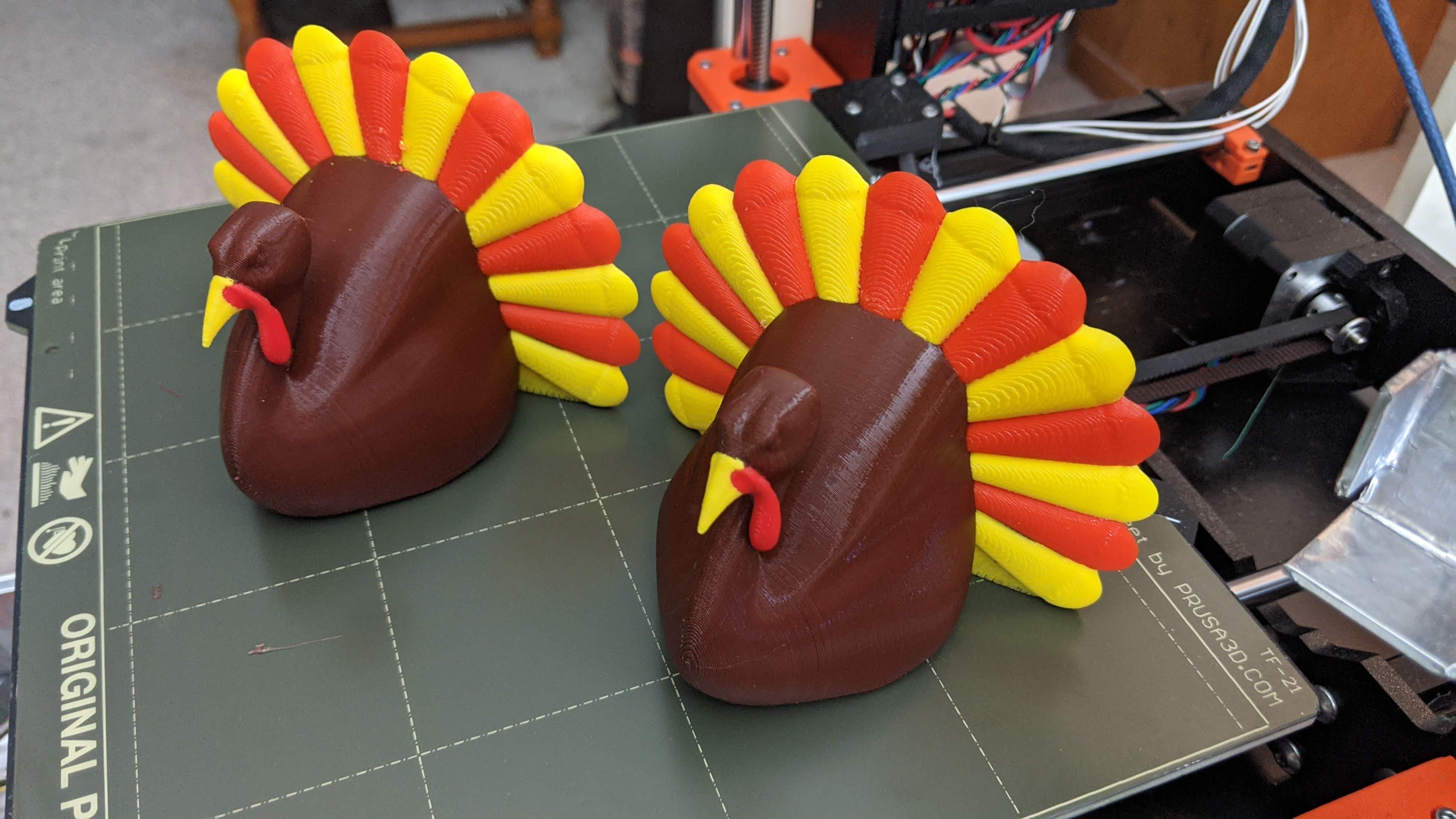 Turkey Centerpiece Single or Multi Color by MadMax | Download free STL ...