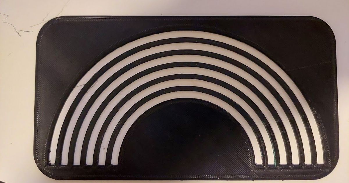 Rainbow stencil by SoupCake | Download free STL model | Printables.com