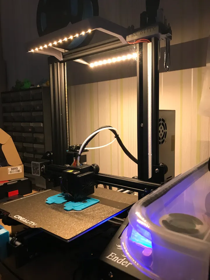 Ender 3 - Straight light bar by ProMate04 | Download free STL model ...