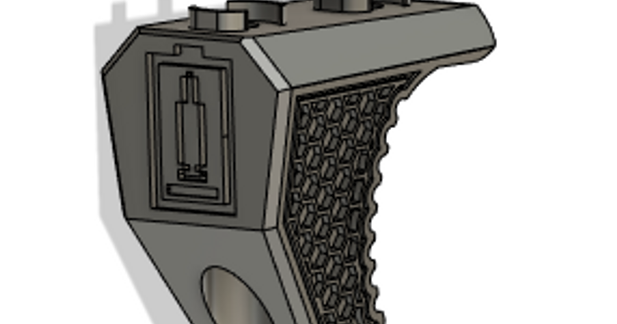 Out Of Battery Live Mlok Handstop by Leber Knurd | Download free STL ...