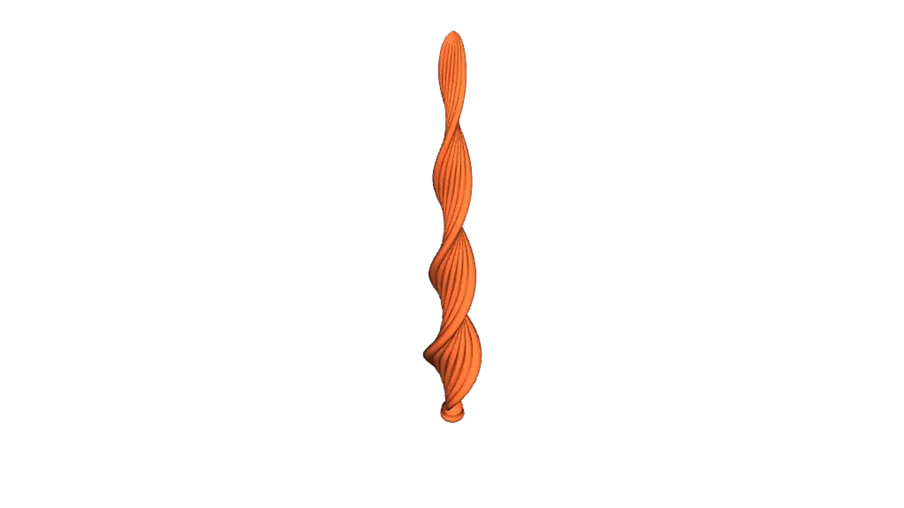Icicle ornament ribbed line by Kelly Egan | Download free STL model ...
