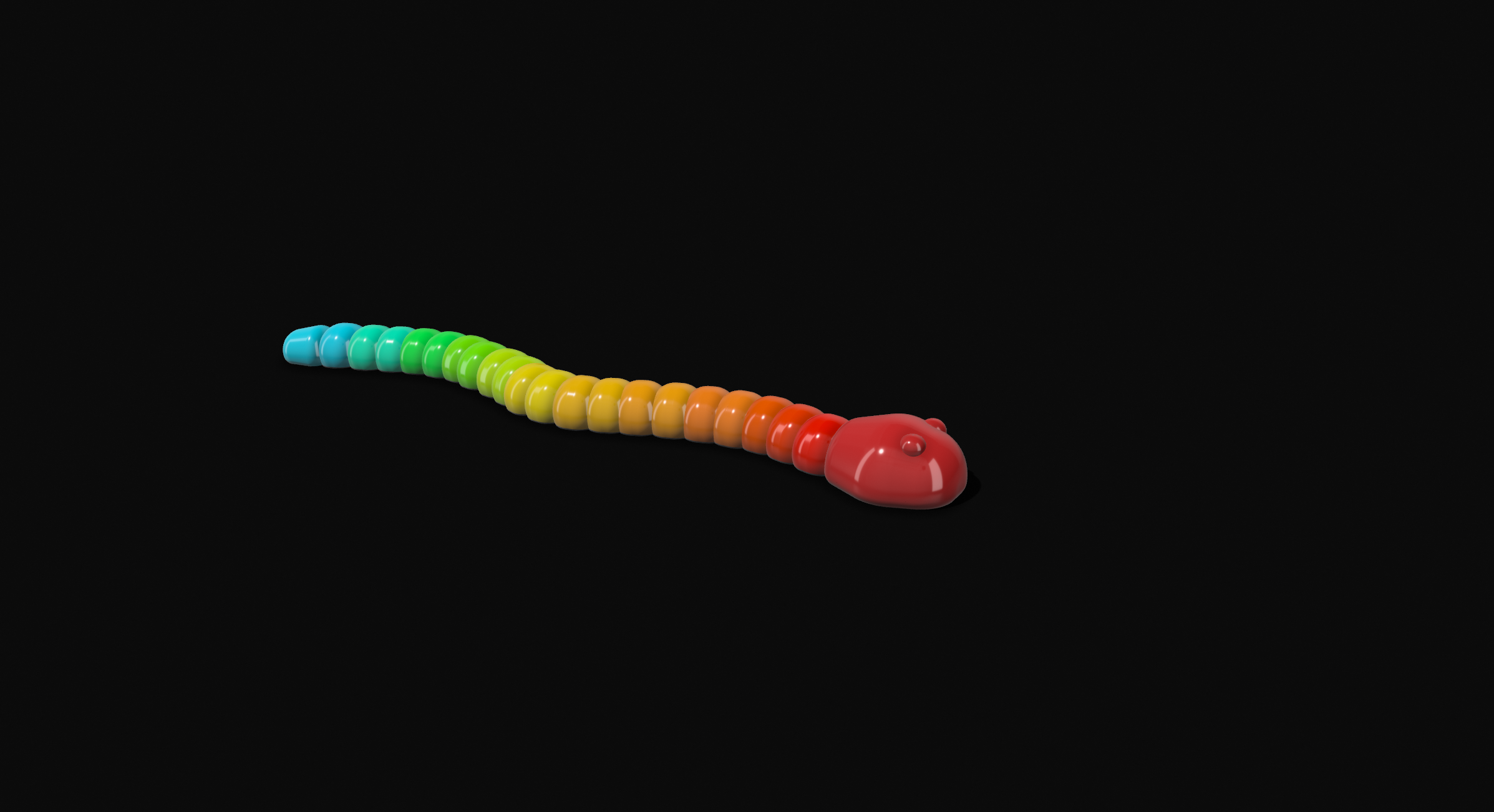 Simple Gummy Worm by Maker's Ark | Download free STL model | Printables.com
