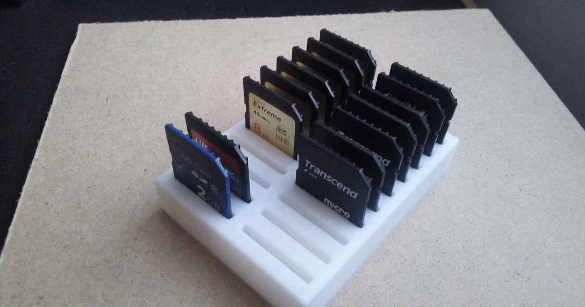 SD card table holder by Marcus_3D | Download free STL model ...