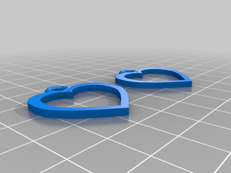 Heart shape earring by Aakaar Lab | Download free STL model ...