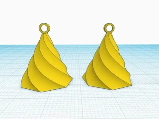 Simple earring designed in Tinkercad by Aakaar Lab | Download free STL ...
