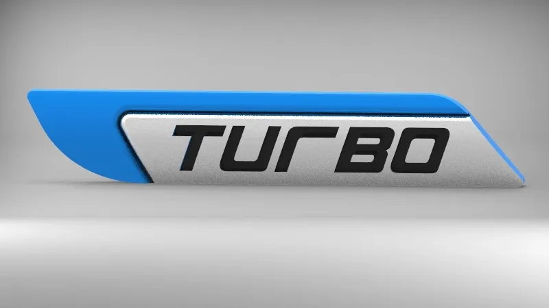 Turbo 3D logo for cars trucks by Aakaar Lab | Download free STL model ...
