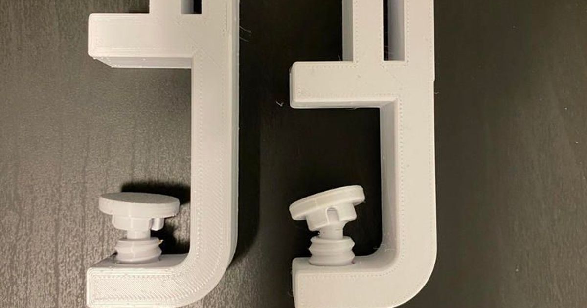 Skadis Table Clamp (Long) by aspoon | Download free STL model ...