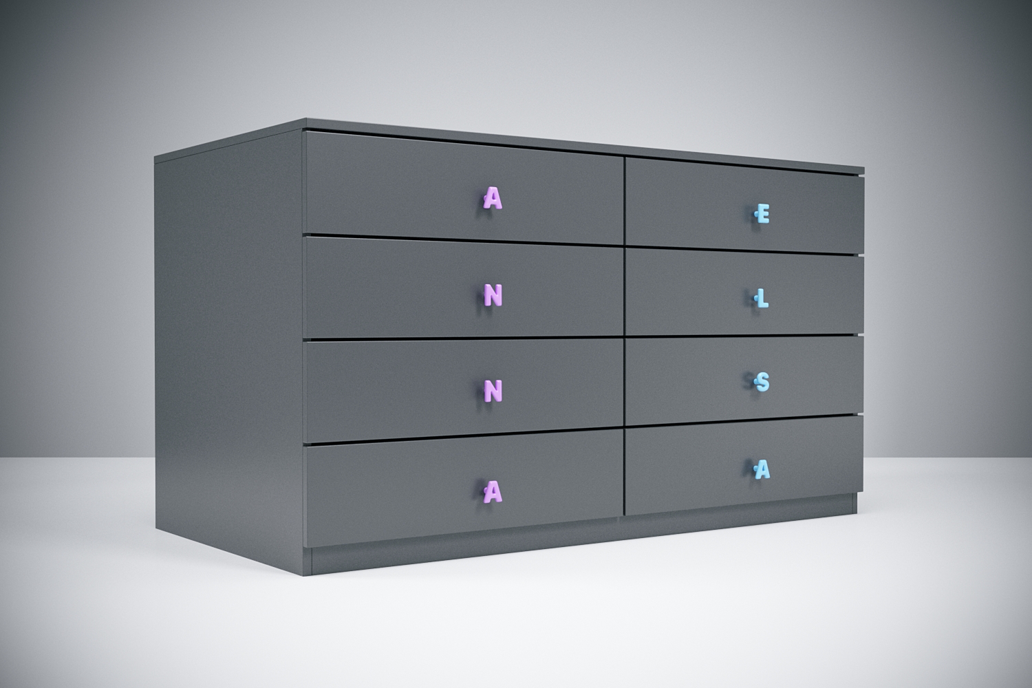 Round letters knobs by Retron Print | Download free STL model ...