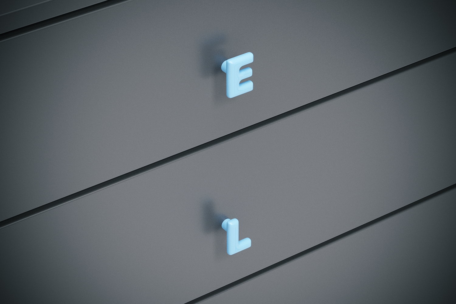 Round letters knobs by Retron Print | Download free STL model ...