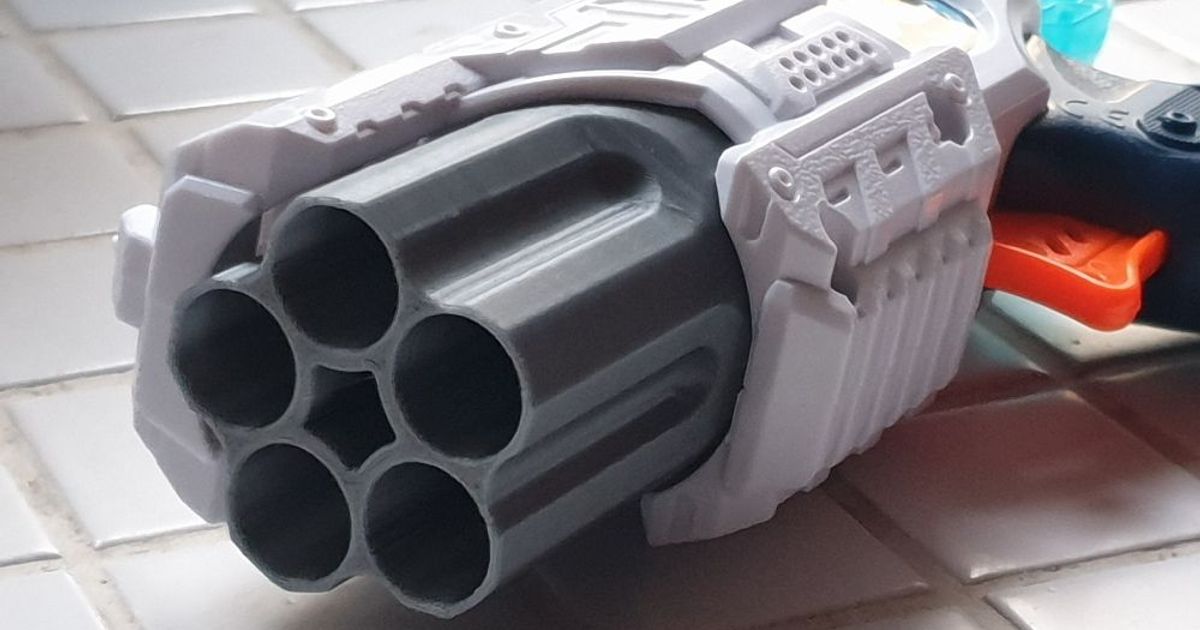 Xshot Excel MK3 - 5 Shot Barrel mod da Lilja3d | Scarica il modello STL ...