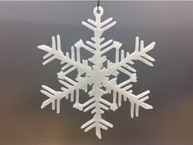 Organic Snowflake Ornaments by alex_3dprint | Download free STL model ...