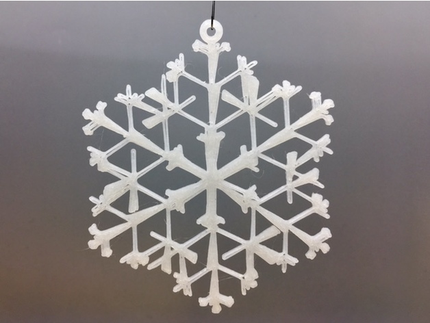 Organic Snowflake Ornaments by alex_3dprint | Download free STL model ...