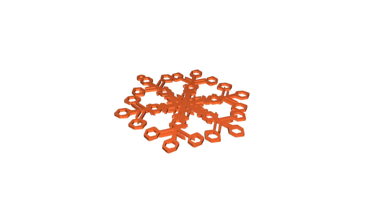 Organic Snowflake Ornaments by alex_3dprint | Download free STL model ...