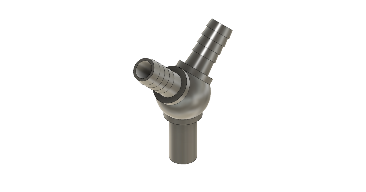 Water Hose Y connector by Andries Muylaert | Download free STL model ...