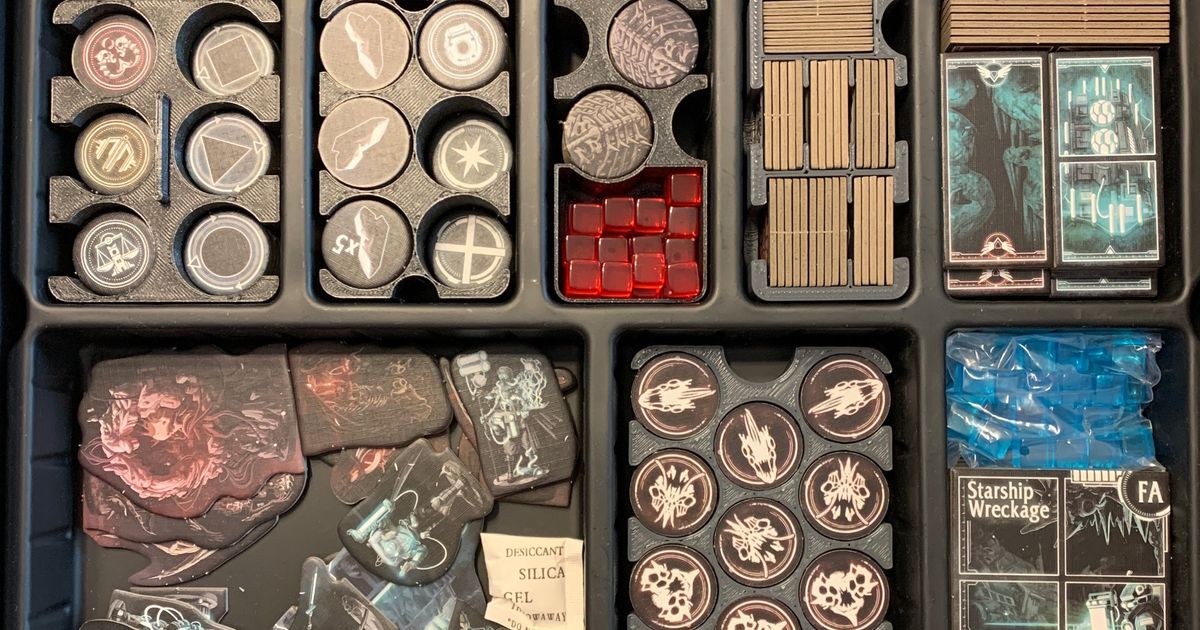 S.H.E.O.L Sheol Boardgame Tokens and Shadows Trays by JuanV | Download ...