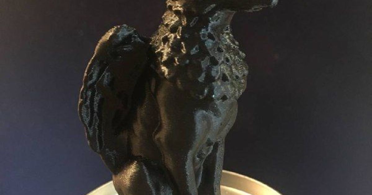 Griffin Statue with base by MokeDuck | Download free STL model ...