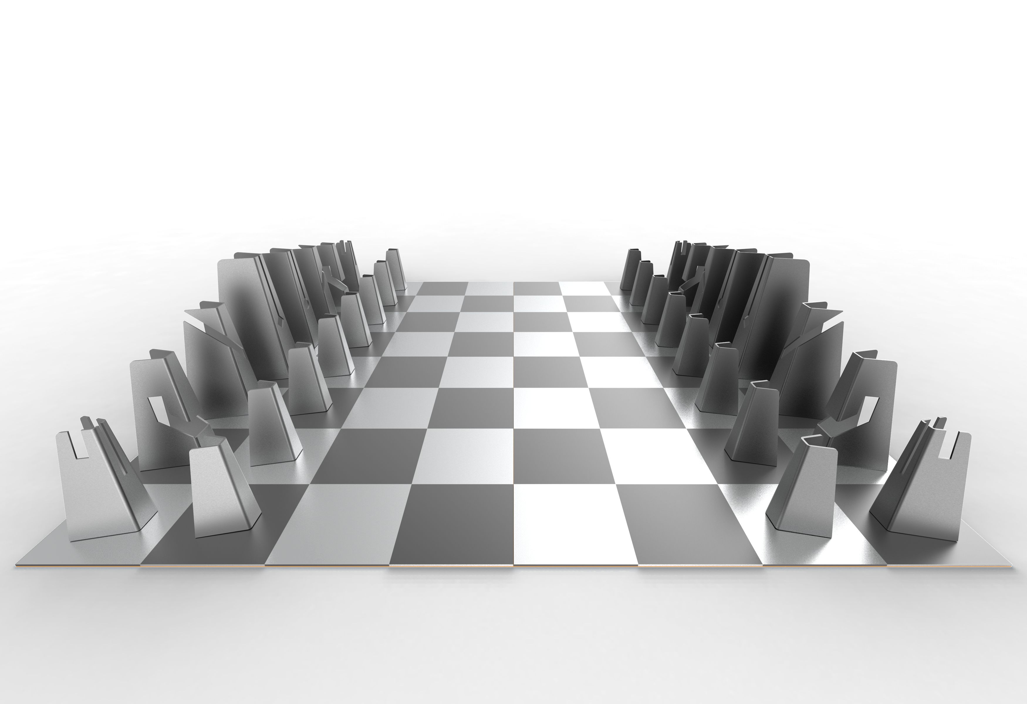 Modern Chess Set by OrhUnal | Download free STL model | Printables.com