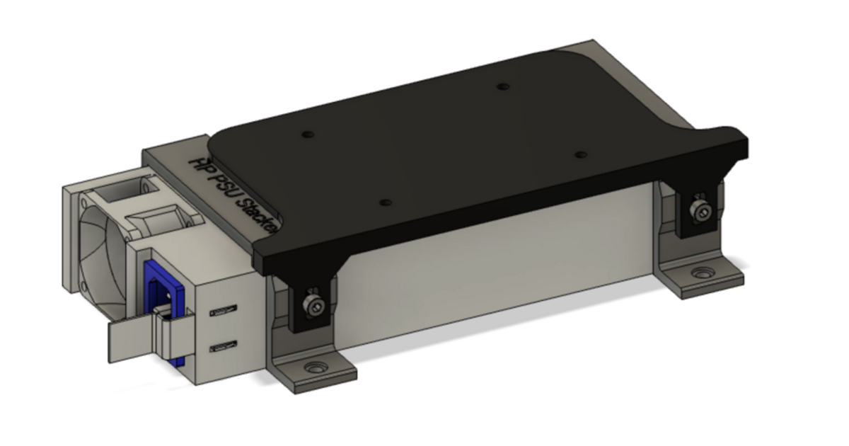 HP PSU Strap w/ Mount Support by Derik Whittaker | Download free STL model | Printables.com