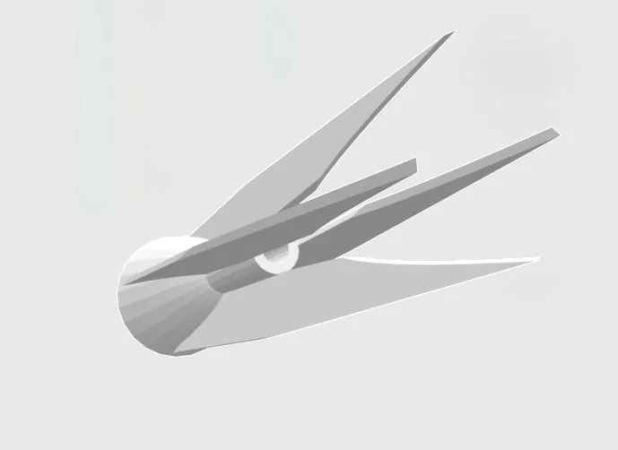 Blowgun Dart winged "Cutter" Cone caliber .625 by Saxa | Download free ...