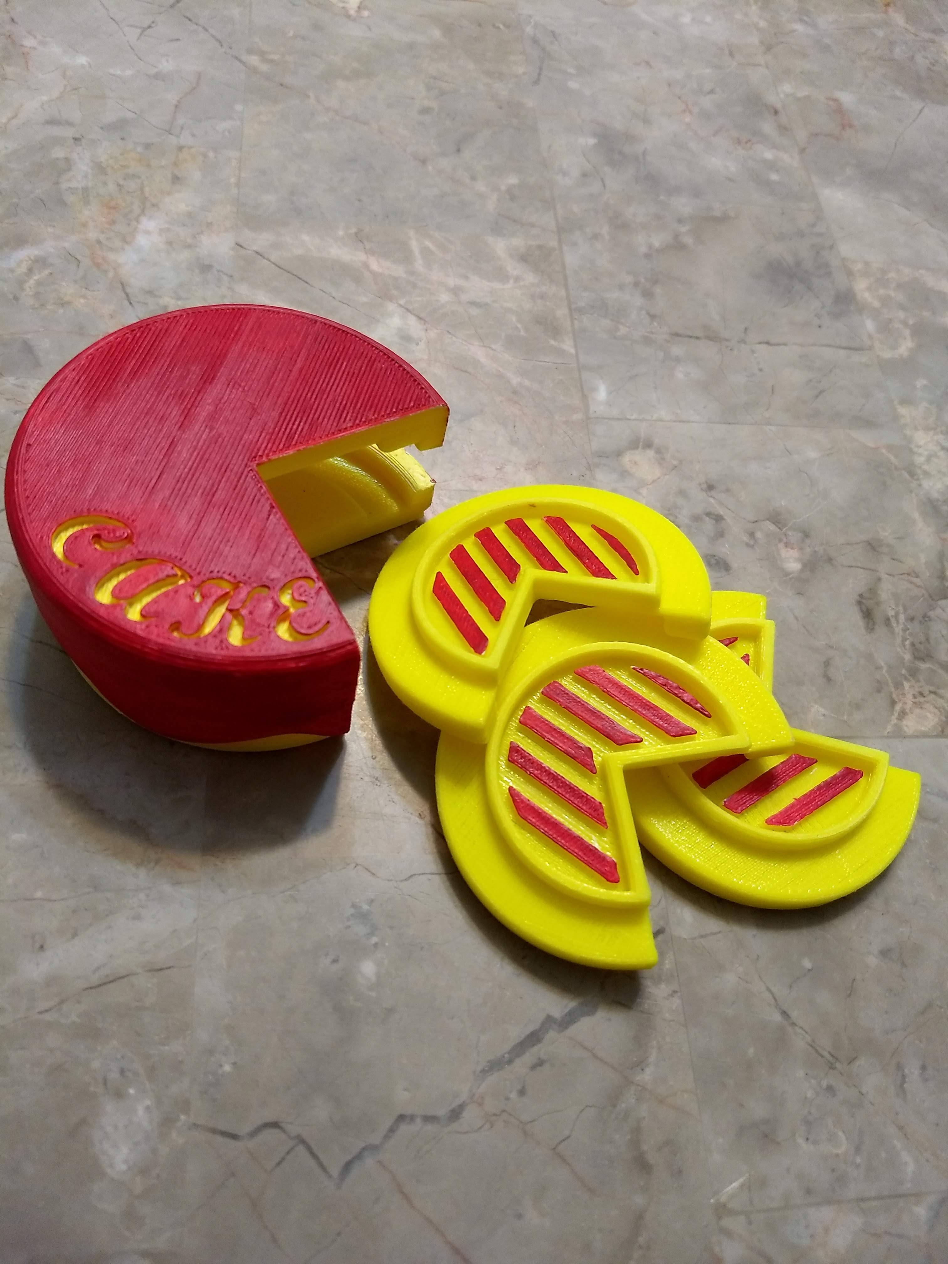 Cake Puzzle by Skeetz1230 | Download free STL model | Printables.com