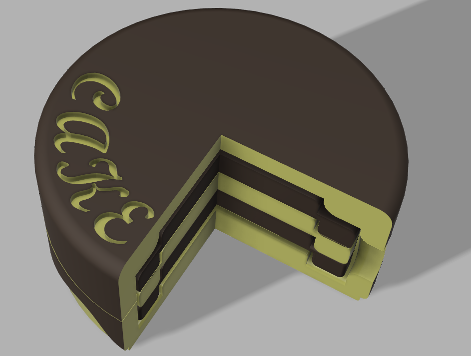 Cake Puzzle by Skeetz1230 | Download free STL model | Printables.com