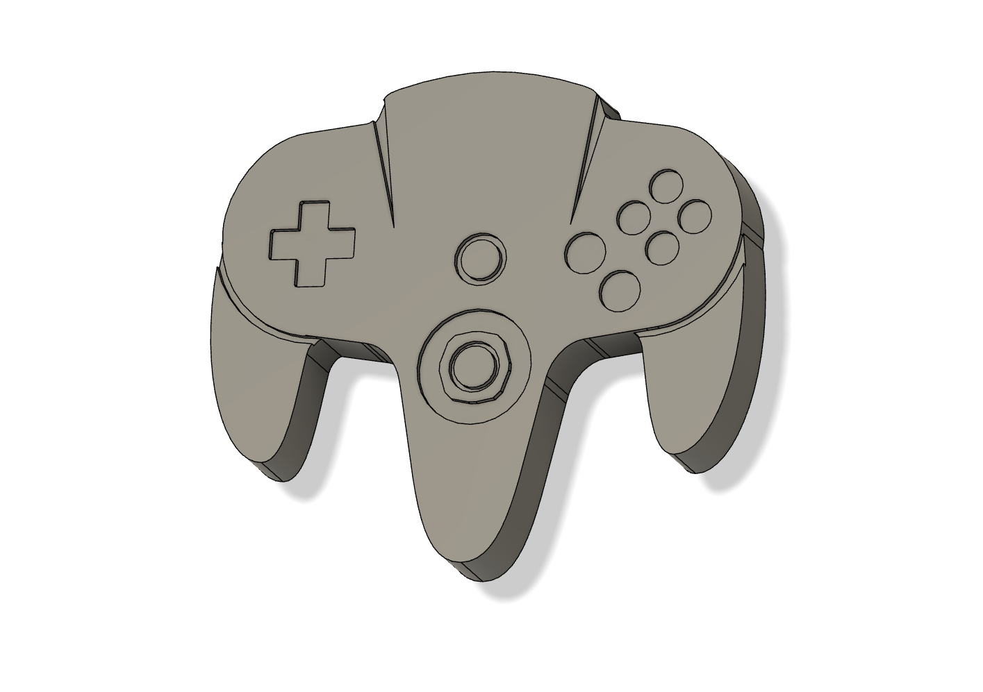 Nintendo64 Controller Drawer Knob by RandumbPrints | Download free STL ...
