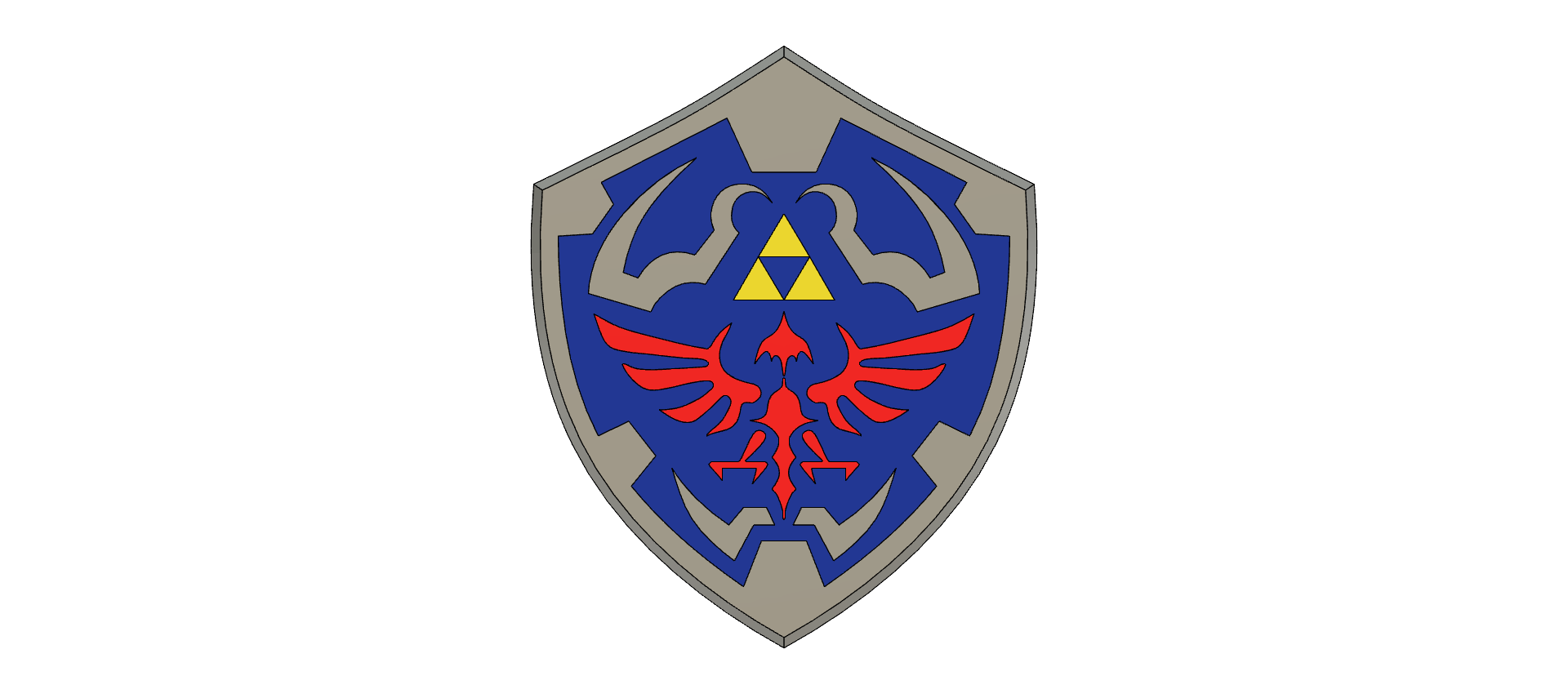 Zelda Hylia Shield Knob by Andre | Download free STL model | Printables.com