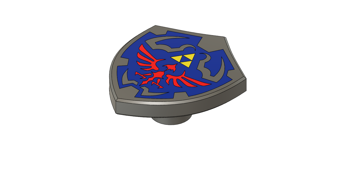 Zelda Hylia Shield Knob by Andre | Download free STL model | Printables.com